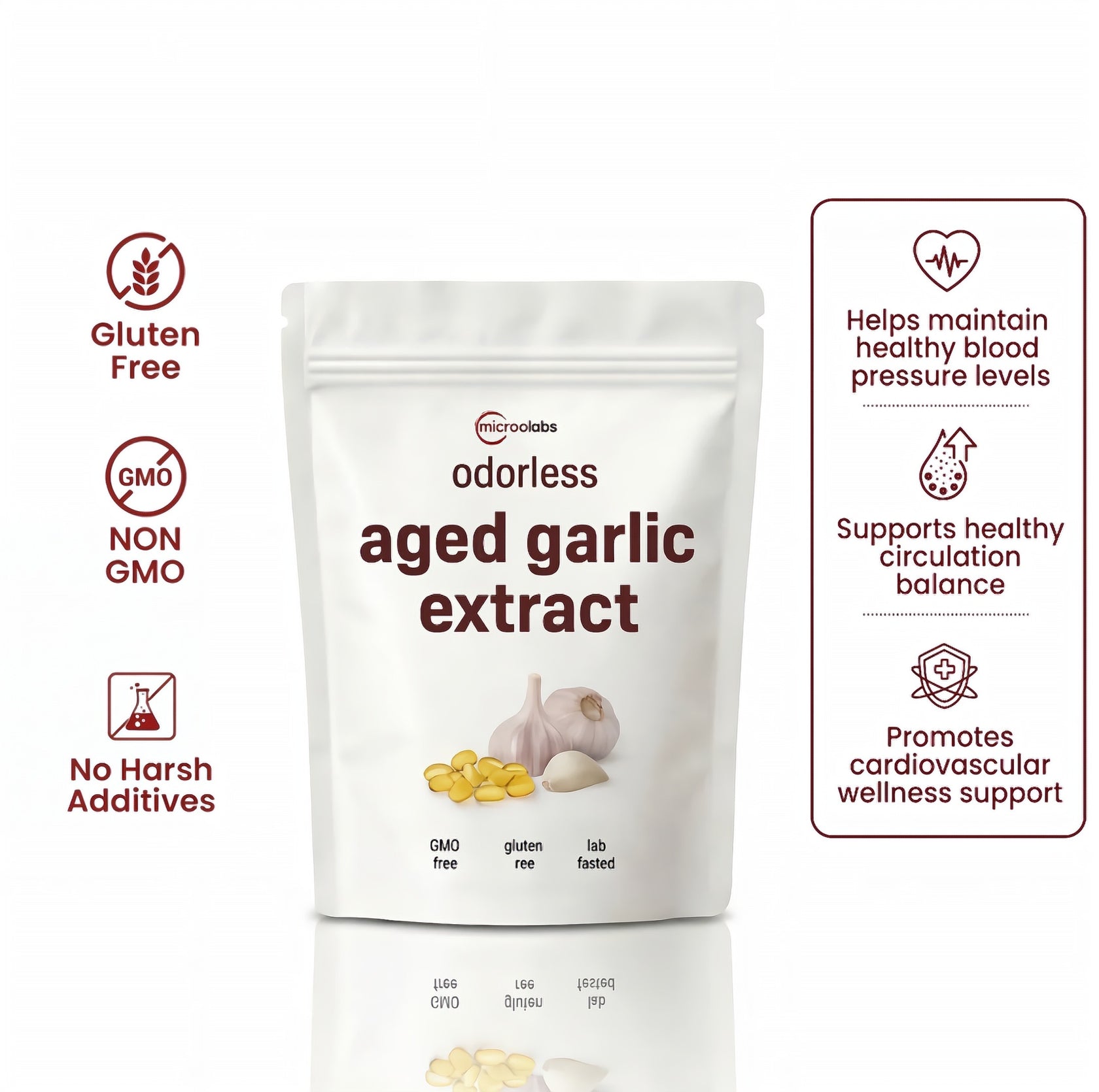 Aged Garlic Extract - 7500mg Odorless Softgels – Health Supplement